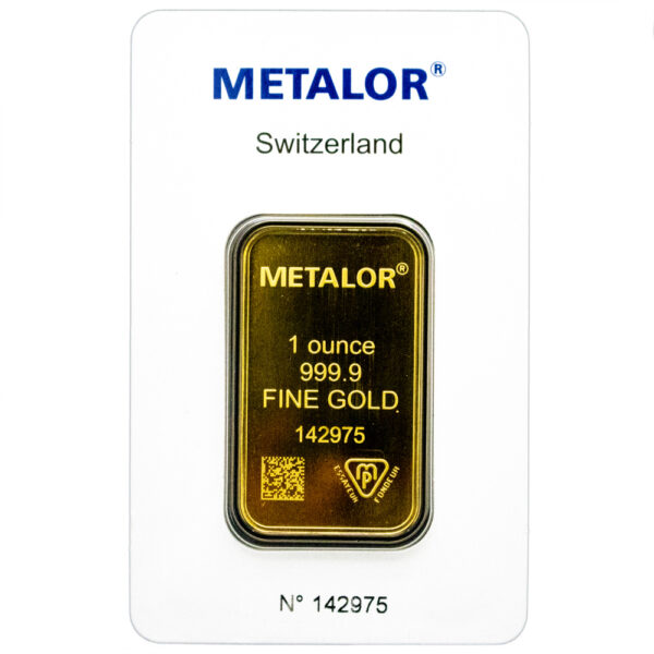 Buy Metalor One Ounce Gold Bar Online - Buy Bullion Ounce Bars